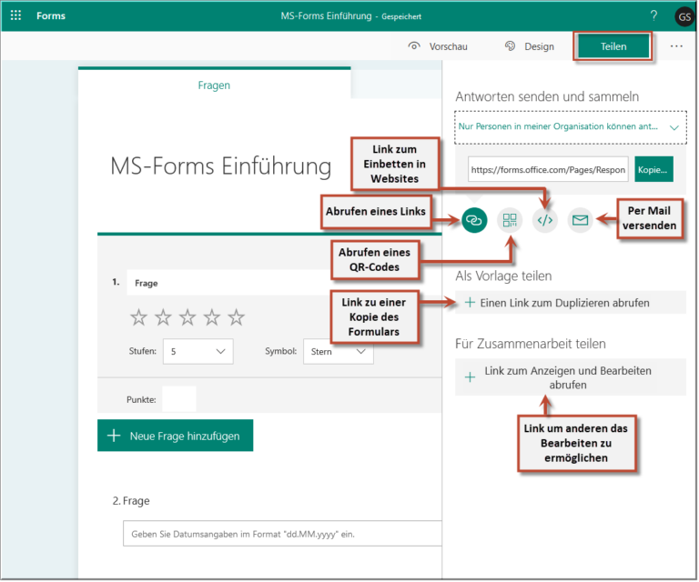 Umfragen, Quizzes und Tests mit MS Forms – Digital Learning Themenkatalog